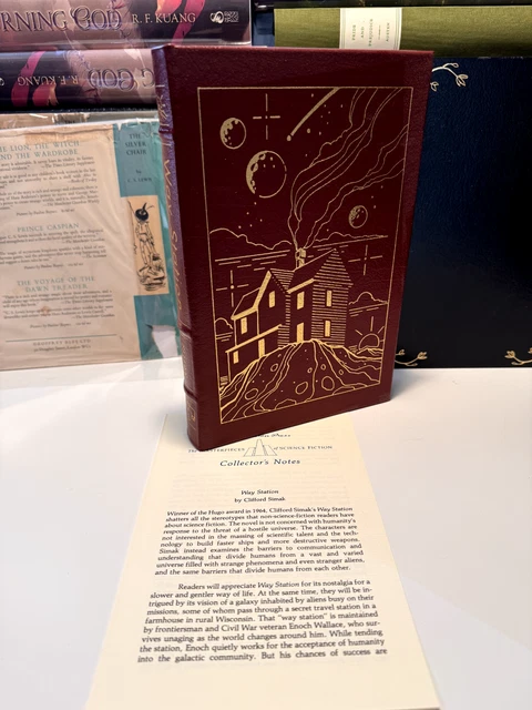 EASTON PRESS LEATHER Way Station Clifford Simak Masterpieces Science ...