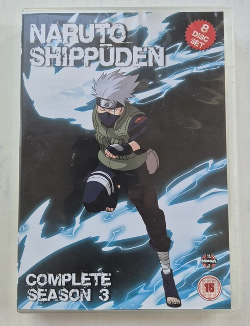 NARUTO SHIPPUDEN - Series 3 - Complete (Box Set) (DVD, 2013) (English ...