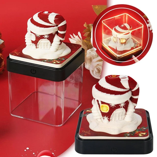 2026 TIME PIECE Calendar 3D Calendar 2026 With Lights Paper Carving ...