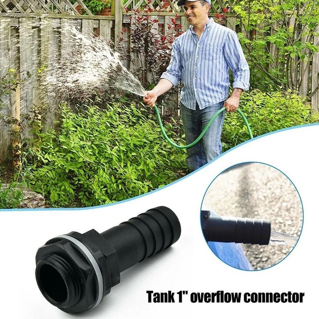 RACCORDS DE TUBE d'eau connecteur à débordement 3/4 pouces fil BSPM pour irrig EUR 8,02 ...