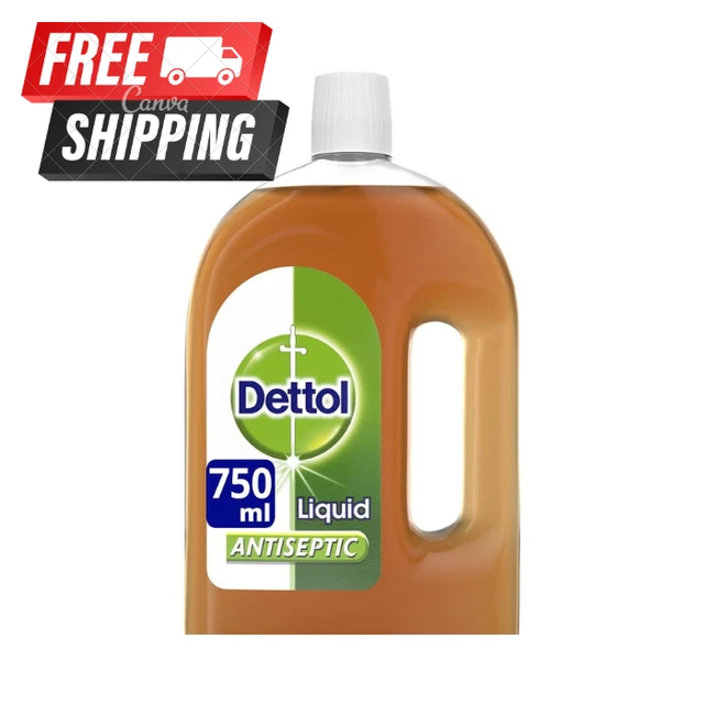 DETTOL ORIGINAL LIQUID Antiseptic Disinfectant for First Aid, 750ml EUR ...
