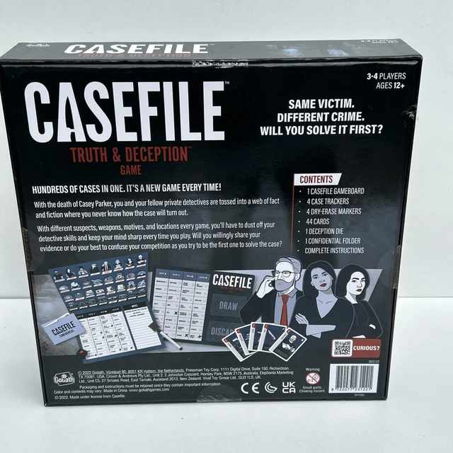 Casefile Truth Deception Game Rules