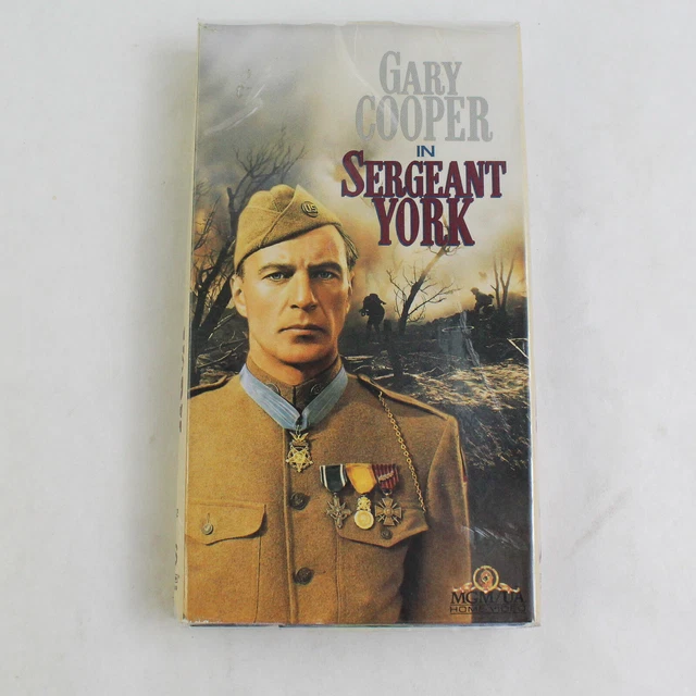 SERGEANT YORK VHS Tape 1941 ed 1990 Gary Cooper Movie £7.22 - PicClick UK