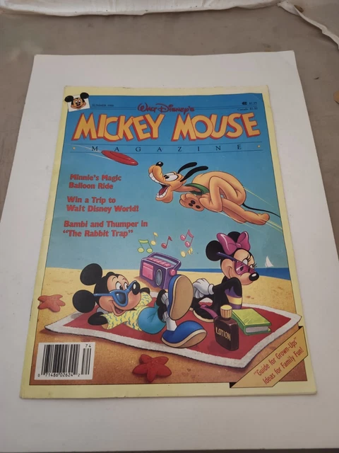 VINTAGE WALT DISNEY'S Mickey Mouse magazine Summer 1988 £6.73 - PicClick UK