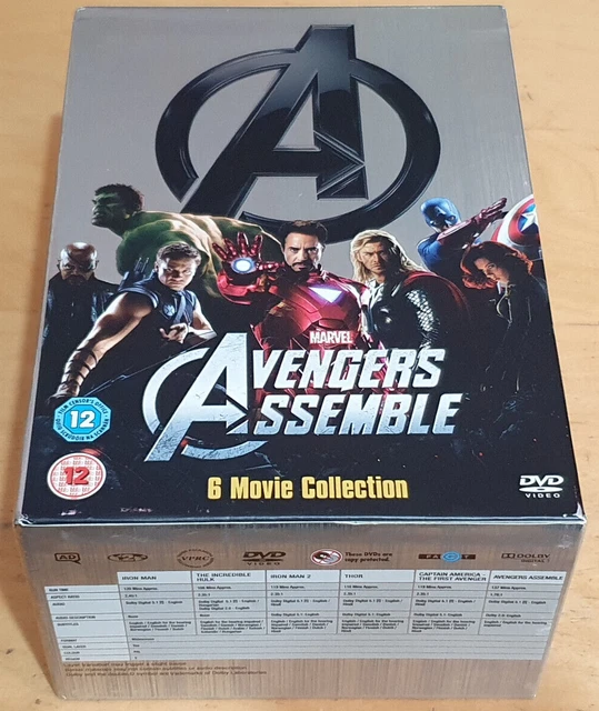 MARVEL AVENGERS ASSEMBLE 6-Movie Collection DVD Box Set PAL £8.99 ...