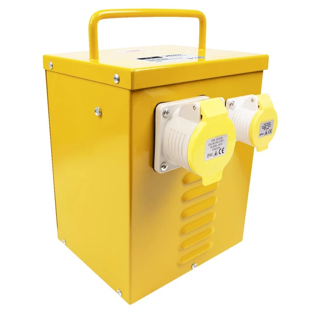 SEALEY 5KVA PORTABLE Vented Transformer 16/32A Outlets Rated IP20 Steel ...