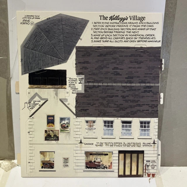 THE KELLOGGS VILLAGE Cardboard Models £5.00 - PicClick UK