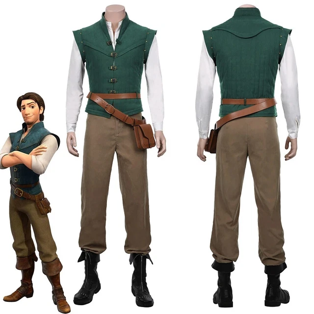 KARNEVAL COSPLAY TANGLED Flynn Rider Kostüm Outfit Uniform Anzug ...