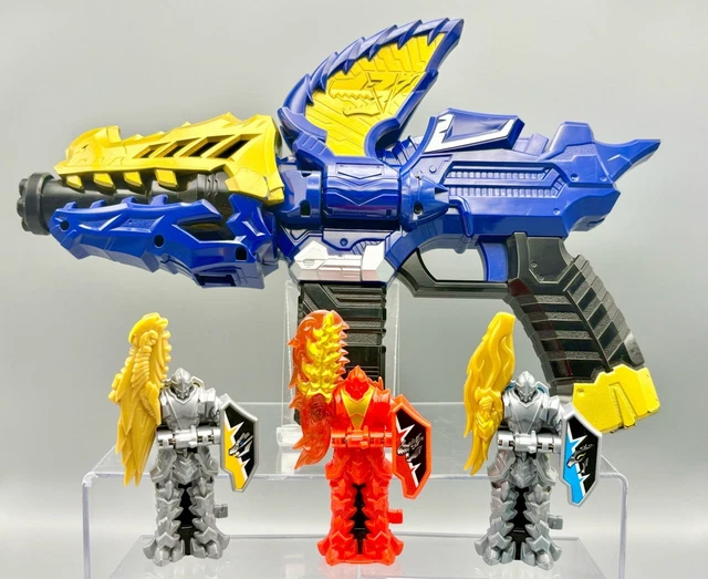 POWER RANGERS DINO Fury Ryusoulger DX Mosa Changer Gun 3 llaves Bandai ...