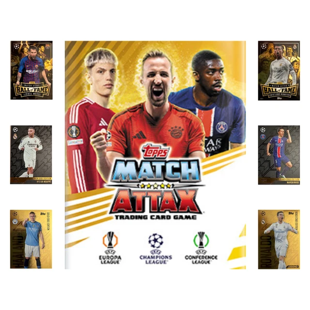 MATCH ATTAX 2024/25 - Scegli card Chrome Balck Gold Edge Hall of Hame ...