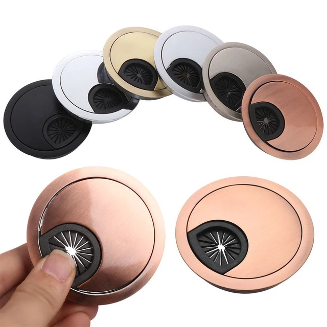 ORGANIZER DESK TABLE Cable Fastener Line Box Computer Grommet Wire Hole ...
