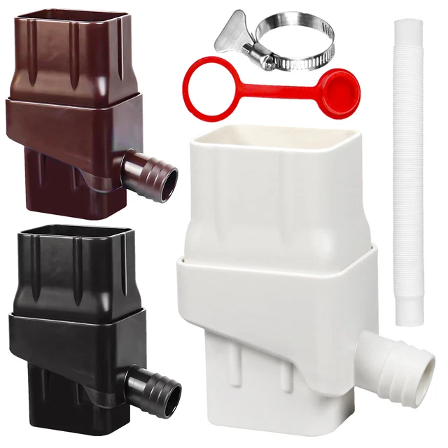 RAINWATER COLLECTION SYSTEM Rain Barrel Diverter Kit Downspout Diverter ...