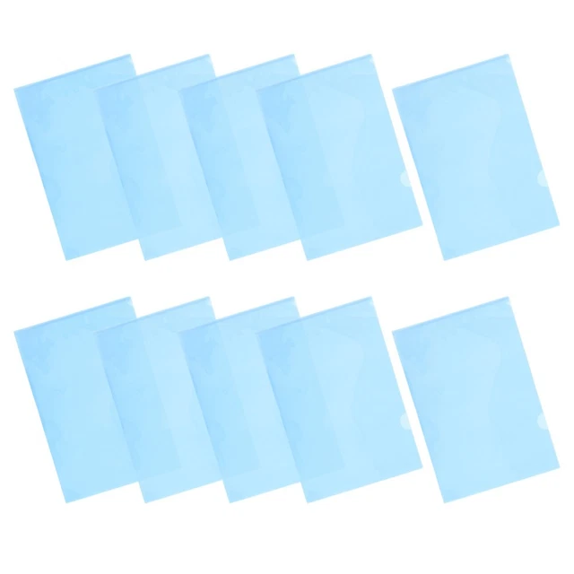 30PCS A4 PLASTIC Folders: L Type Project Pockets Paper Document Jacket ...