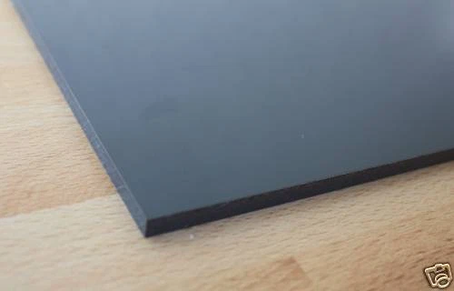 1 HART KUNSTSTOFFPLATTE TROVIDUR ® PVC dunkelgrau 1000x495x5mm RAL 7011 ...