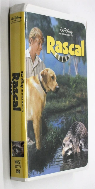 WALT DISNEY RASCAL VHS Boy & His Dog Rescue A Raccoon Bill Mumy Elsa ...