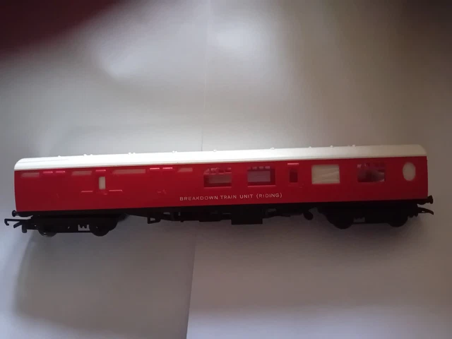TRIANG 00 GAUGE R.740 Breakdown Crane Train Unit (Riding) Coach Exc ...