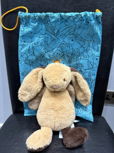 JELLYCAT BASHFUL BROWN Bunny Soft Toy Brand New With Tags And Bag £47. ...