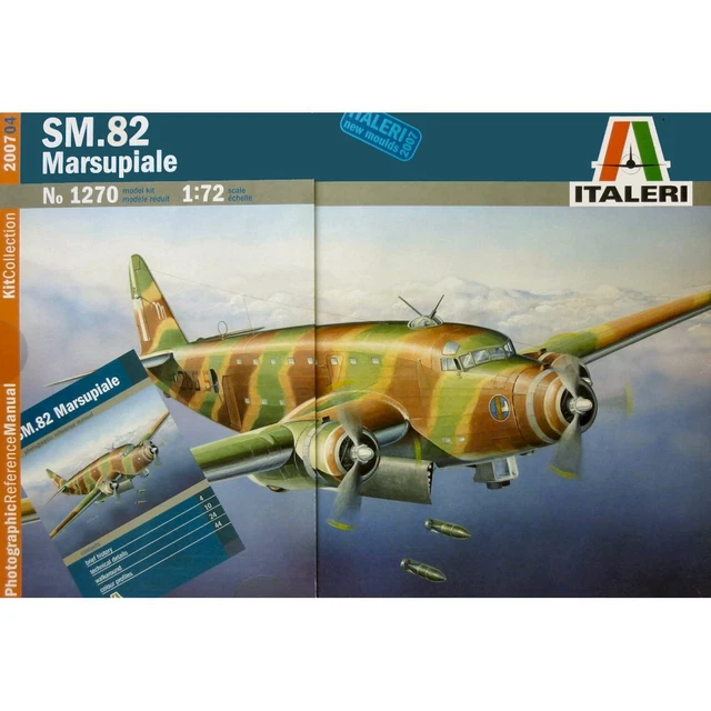 ITALERI 1270 SAVOIA Marchetti SM 82 Marsupiale 1/72 scale plastic model ...