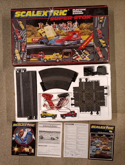 SCALEXTRIC VINTAGE SUPER STOX Electric Model Racing Track Set No. C662 ...