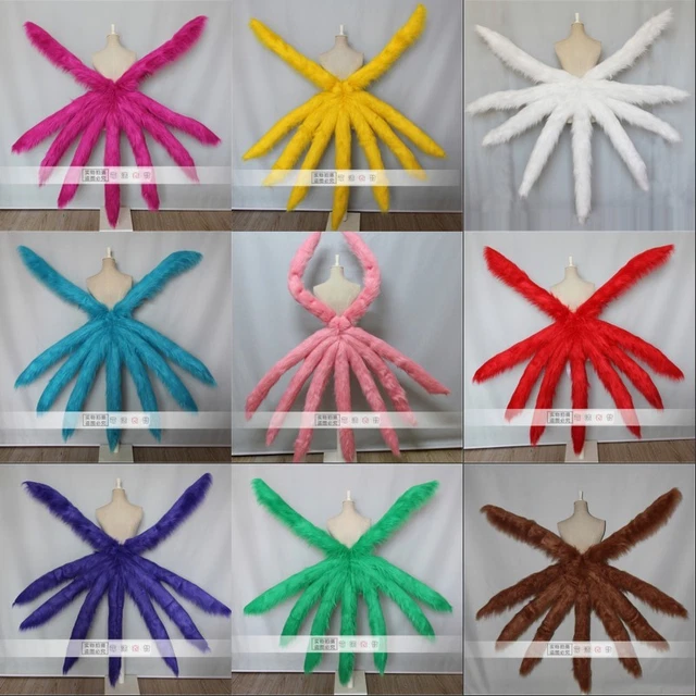 LOL FOX AHRI the Nine Tails Cosplay Prop Tail Fancy Many Color £49.80 ...