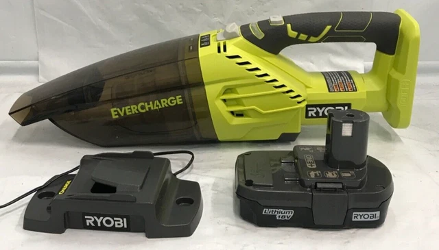 RYOBI P714K ONE+ 18V Lithium Ion Cordless Hand Vacuum With Charger VG £ ...