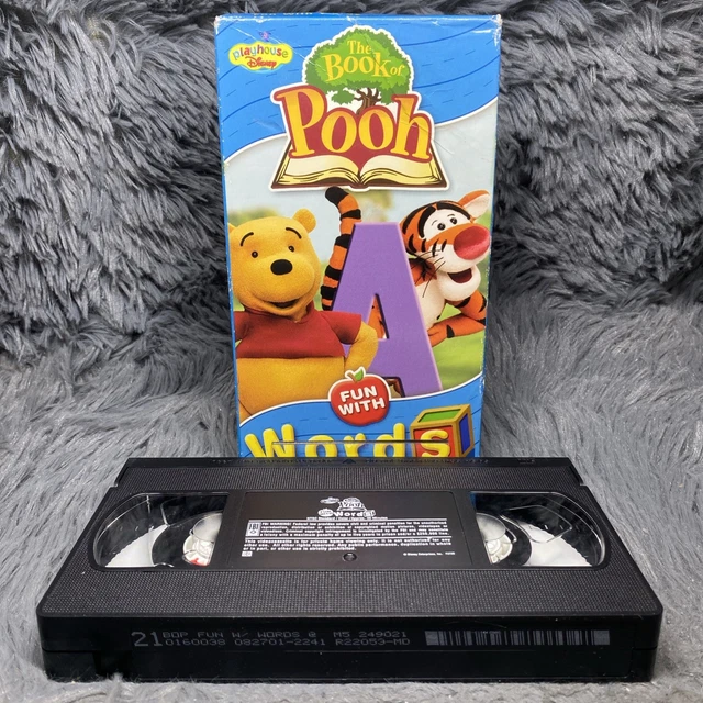THE BOOK OF Pooh: Fun With Words VHS Tape 2001 Children Educational ...