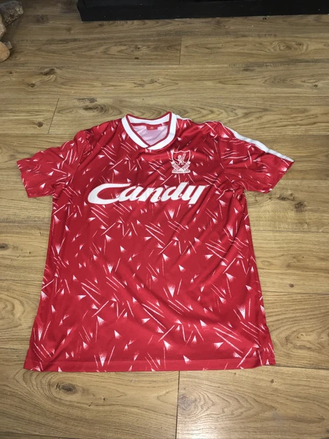 LIVERPOOL FC OFFICIAL Merchandise Retro 1989-1991 Style Home Shirt Size ...