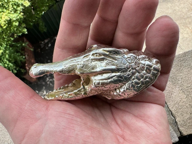 STERLING SILVER AFRISILVER Toothpick Holder - Crocodile Head $177.00 ...