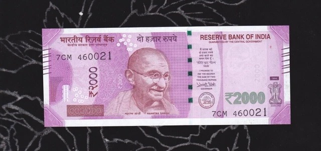 RAREST # INDIA # Rs.2000/- # Urjit Patel # 2016 # Crispy £49.99 ...