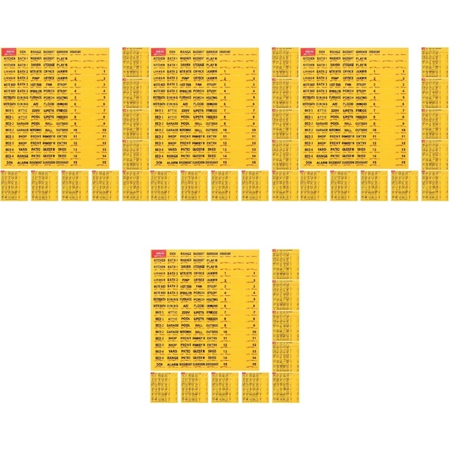 40 SHEETS ELECTRICAL Panel Label Electrical Panel Labels Breaker Panel ...