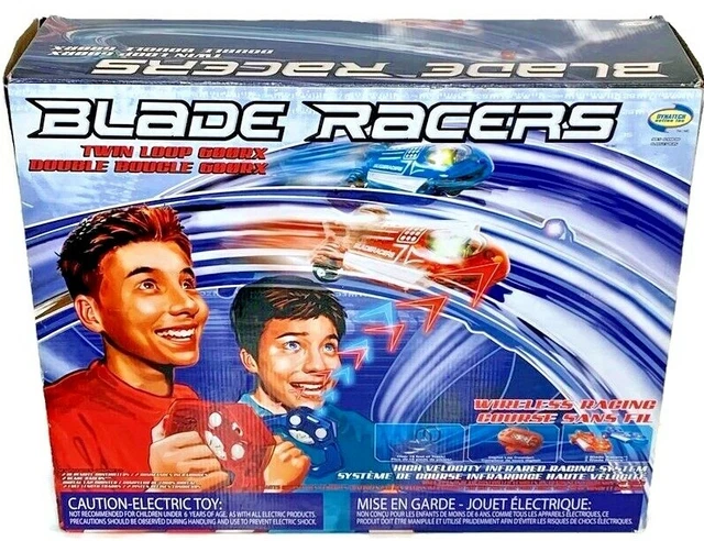 VINTAGE BLADE RACERS Twin Loop 600RX Wireless Electric Racing Game Rare ...