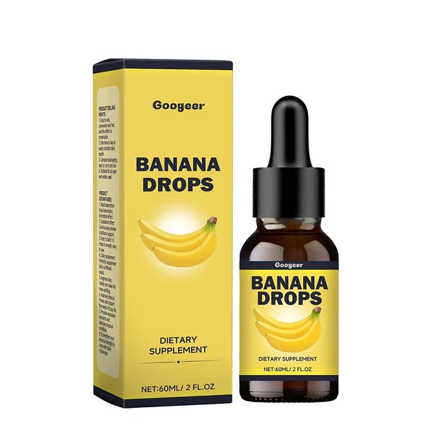 1-5PCS BANANA DROPS SupplementExtract Liquid - 2oz/60ml Banana Drops ...