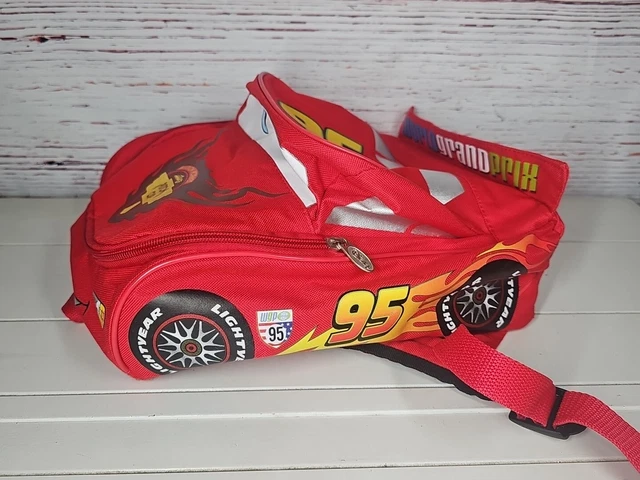 DISNEY PIXAR CARS Lightning McQueen Piston Cup Backpack World Grand ...