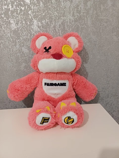 FAIR GAME PINK Teddy Bear Button Eye Soft Toy Plush £6.44 - PicClick UK