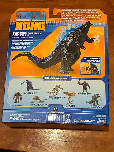 PLAYMATES MONSTERVERSE GODZILLA VS KONG Supercharged Godzilla 6" Action ...