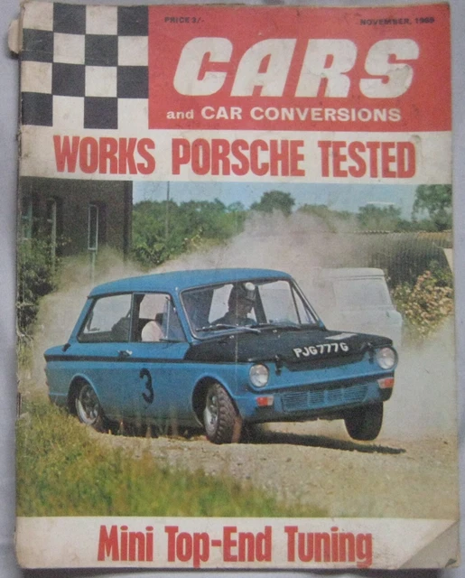CARS AND CAR Conversions magazine November 1969 featuring Porsche, Mini ...