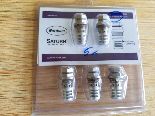 5 STÜCK NORDSON Saturn In line filters 200 mesh Filter 1007374 EUR 69 ...
