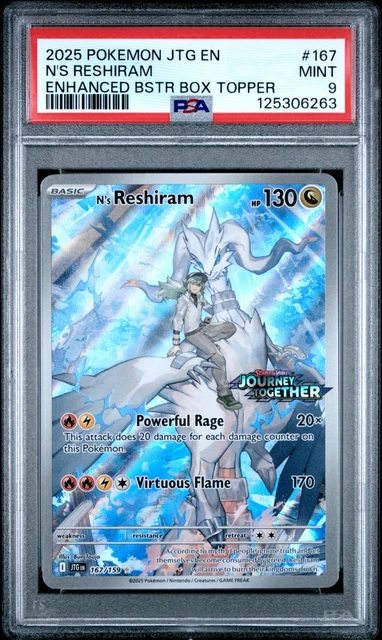 2025 POKEMON JTG En-Journey Together Enhanced Booster Box N's Reshiram ...