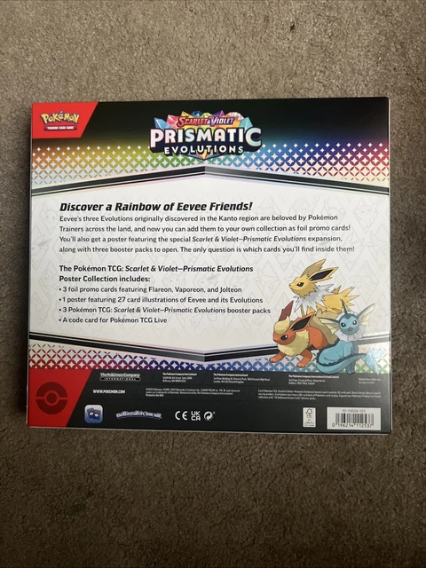 POKÉMON TCG PRISMATIC Evolutions Poster Collection IN HAND $47.27 ...