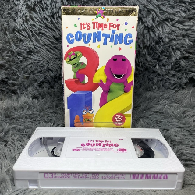 BARNEY IT’S TIME For Counting Classic Collection VHS Video Tape Sing ...