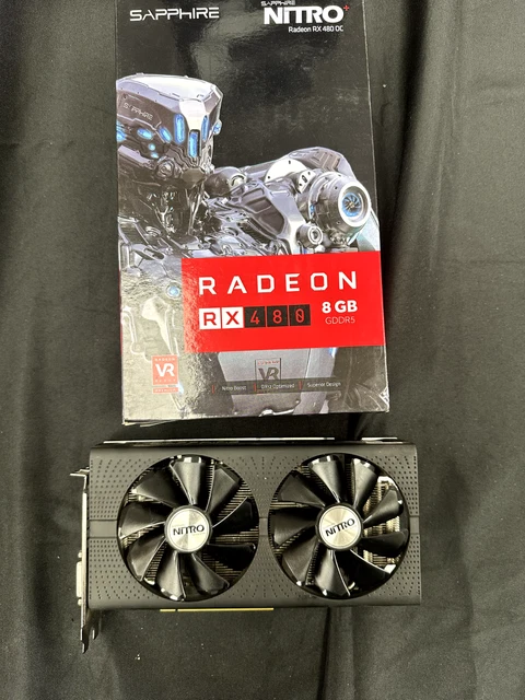 SAPPHIRE NITRO+ RADEON RX 480 OC 8GB GDDR5 Graphics Card $60.00 - PicClick