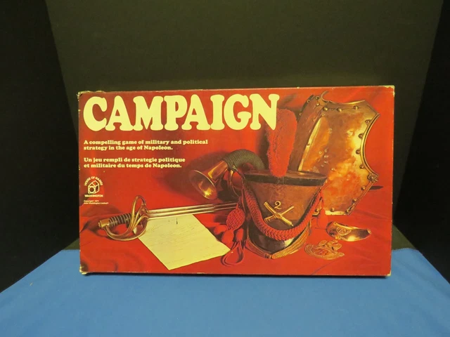 RARE VINTAGE WADDINGTONS Campaign Board Game 1971 Complete $30.00 ...