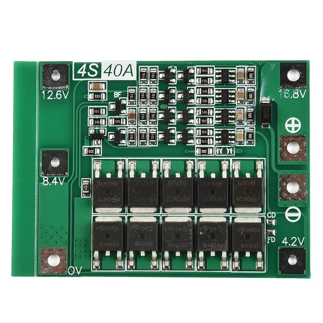 ADVANCED 4S 40A Batteria al Litio PCB BMS Scheda Carica Continua 20A ...