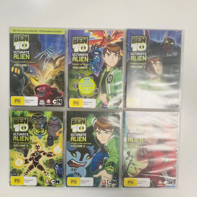 BEN 10 ULTIMATE Alien DVD’s Volumes 1 - 6 Cartoon Network Region 4 $29. ...