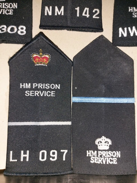RARE UK PRISON Officers Epaulette Insignia Rank and tie pin £25.00 ...