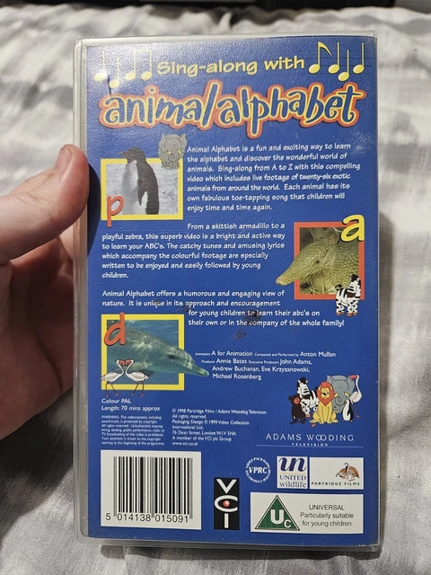 ANIMAL ALPHABET VHS £5.99 - PicClick UK