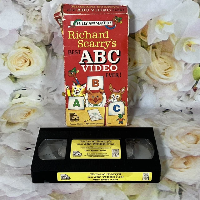 RICHARD SCARRY’S BEST ABC Video Ever VHS Movie Family Animated Children ...