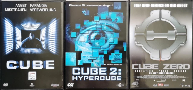 CUBE 1+2+3 CUBE 2: Hypercube Cube Zero Die neue Dimension der Angst CUBE 1-3 DVD EUR 21,90 ...