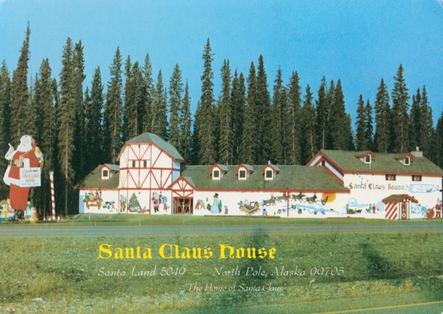 POSTCARD THE WORLD Famous Santa Claus House Santa Land North Pole ...