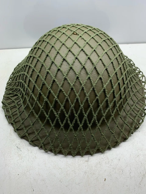 GENUINE BELGIAN ARMY Mk2 Army Helmet, Liner & Net - Ideal for WW2 ...